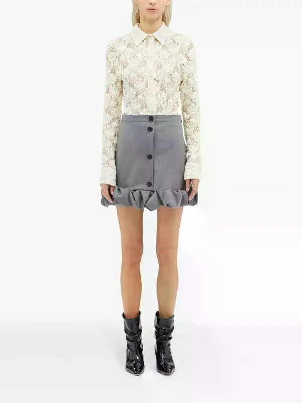 MSGM Ruffled Mini Skirt