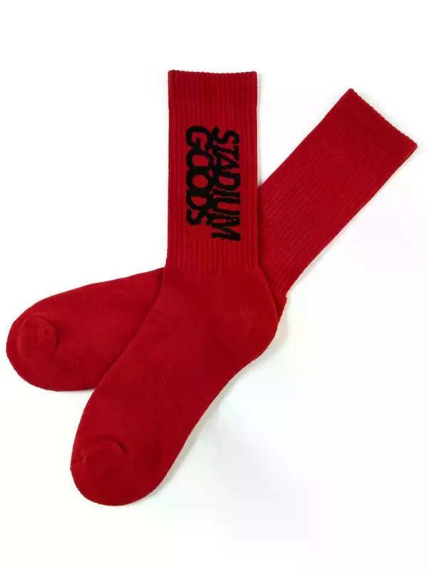 STADIUM GOODS Logo Crew Socks - Red
