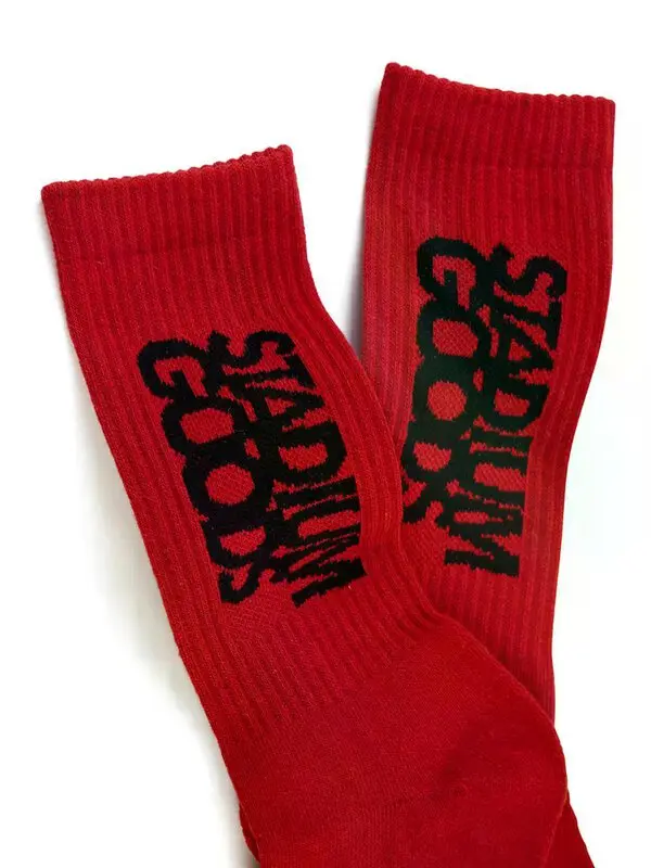 STADIUM GOODS Logo Crew Socks - Red