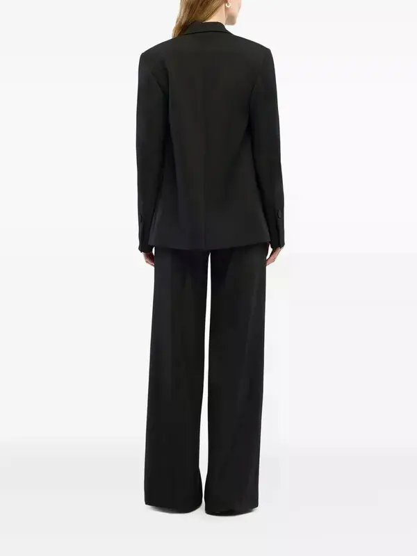 Another Tomorrow Double-breasted Blazer - Black