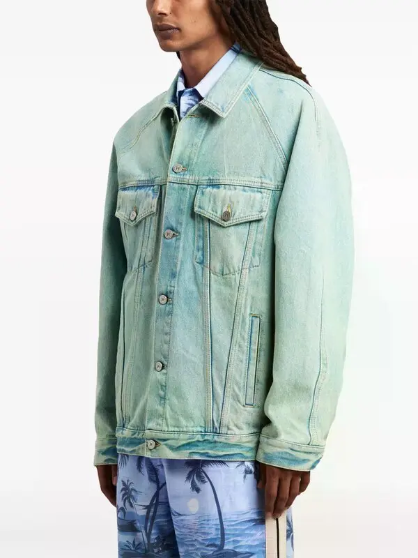 Palm Angels Overdyed Denim Jacket