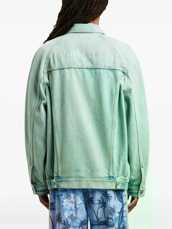 Palm Angels Overdyed Denim Jacket