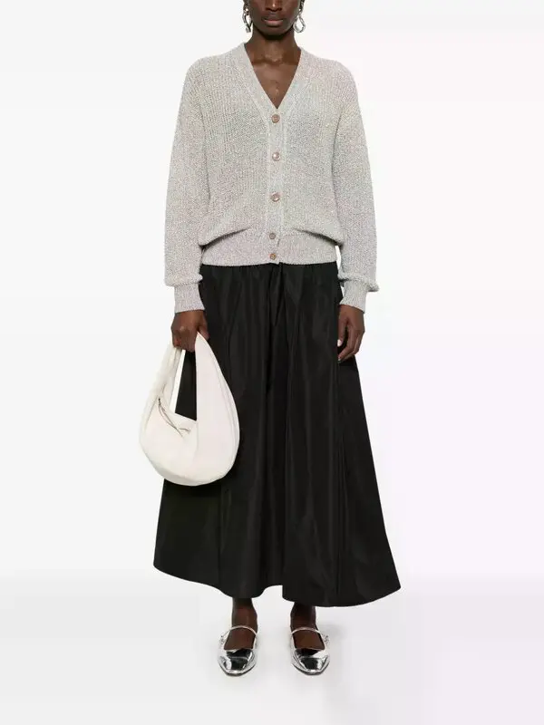 Herno Taffeta Maxi Skirt - Black