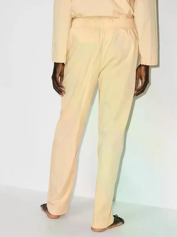 TEKLA Drawstring Poplin Pajama Bottoms