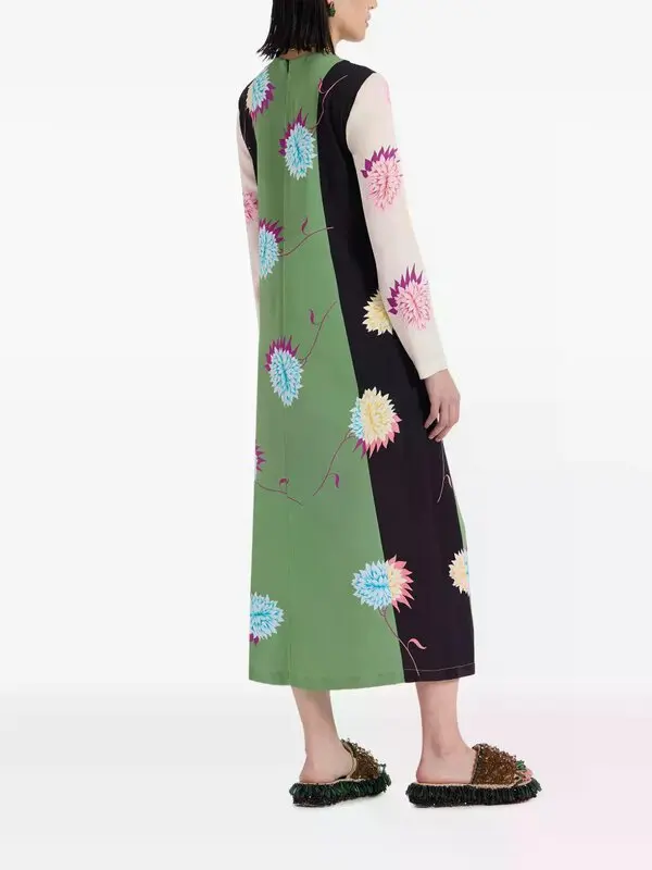 La DoubleJ Long-sleeve Swing Dress - Green