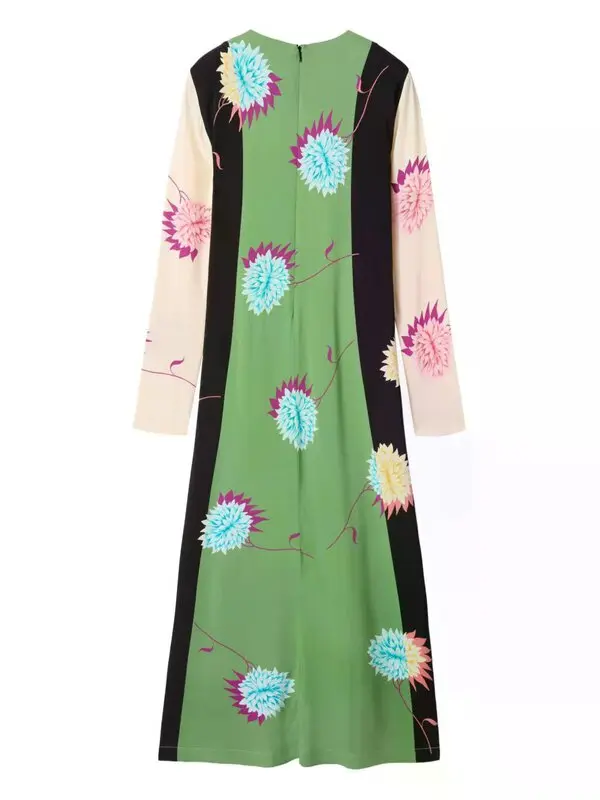 La DoubleJ Long-sleeve Swing Dress - Green