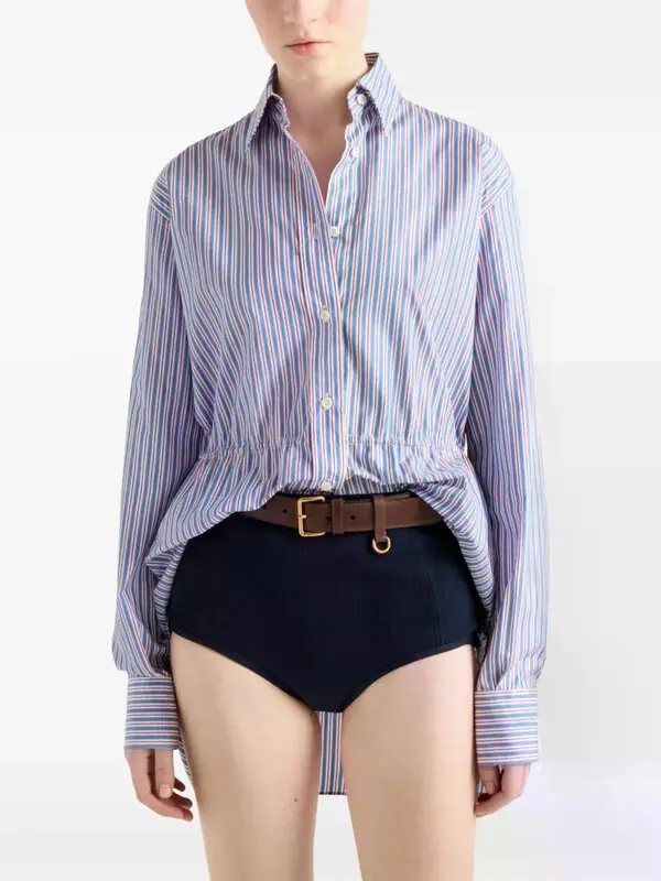 Prada Striped Poplin Shirt