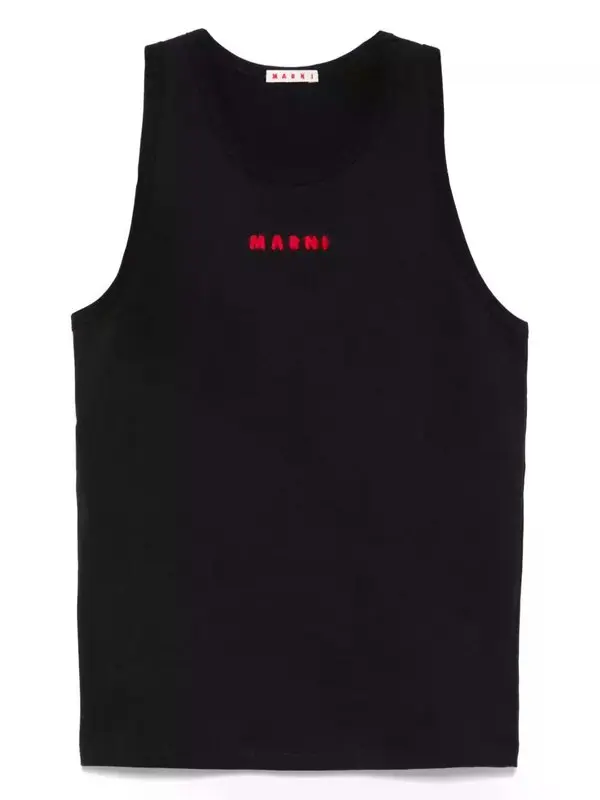 Marni Logo-embroidered Tank Top
