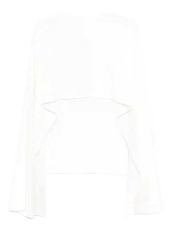 Goen.j Ribbed Cape Top - Neutrals