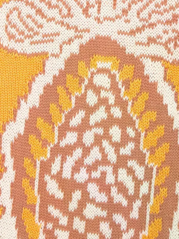 La DoubleJ Pineapple Print Knitted Cardigan