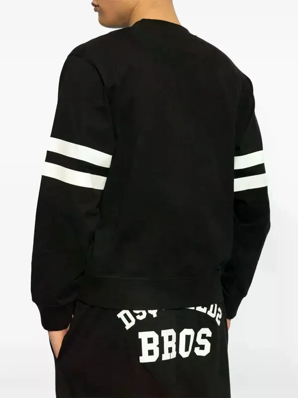 Dsquared2 Logo Print Crewneck Sweatshirt - Black