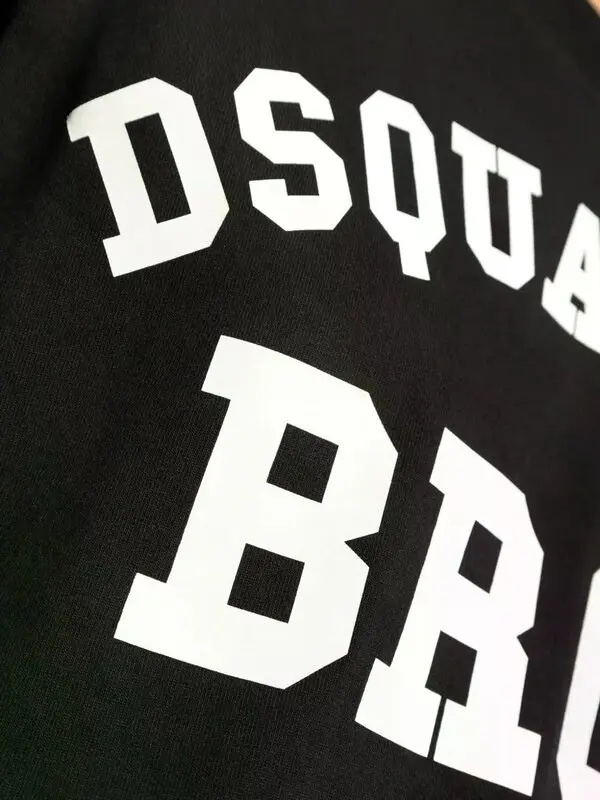 Dsquared2 Logo Print Crewneck Sweatshirt - Black