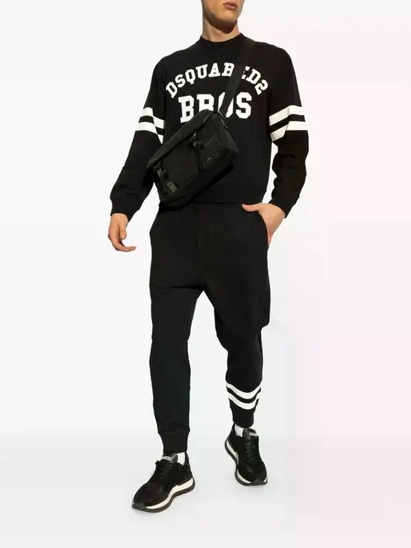 Dsquared2 Logo Print Crewneck Sweatshirt - Black