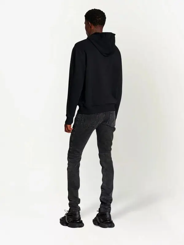 Balmain Logo-print Hoodie - Black