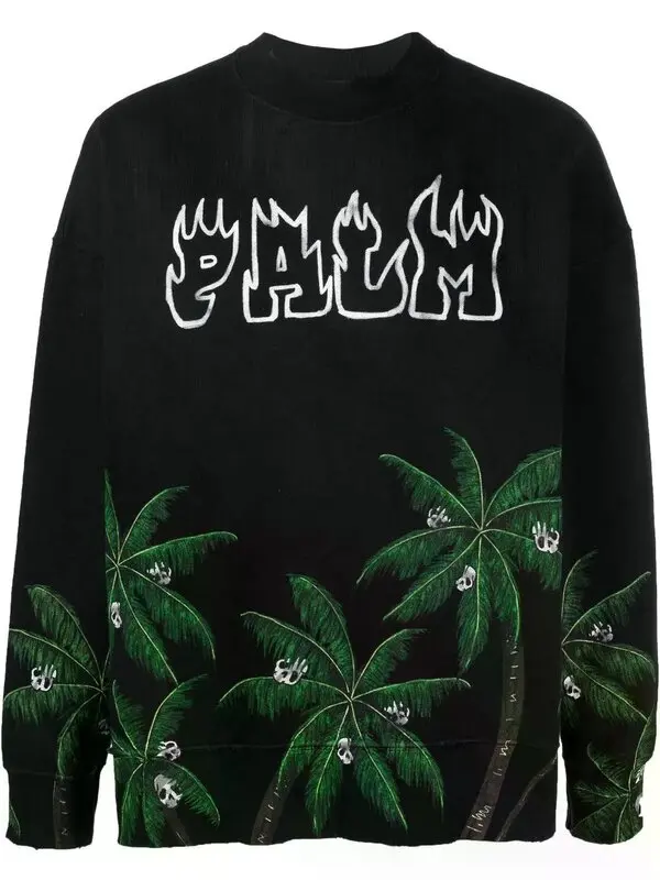 Palm Angels Palm & Skull Logo-print Sweatshirt