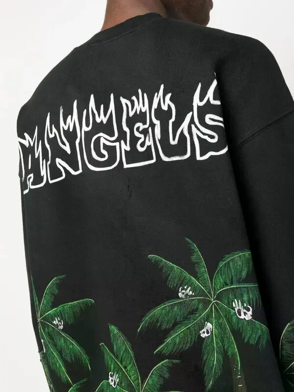 Palm Angels Palm & Skull Logo-print Sweatshirt