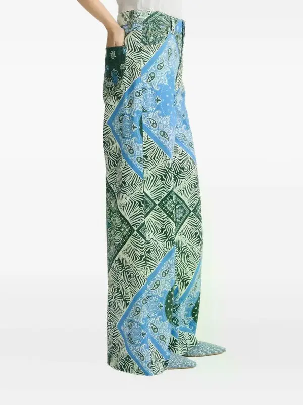 Liu Jo Printed Flared Trousers