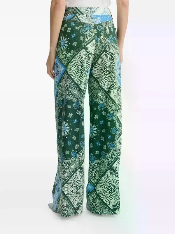Liu Jo Printed Flared Trousers