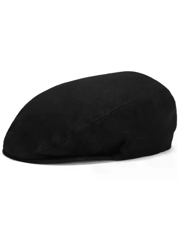 Dolce & Gabbana Cotton Twill Flat Cap - Black