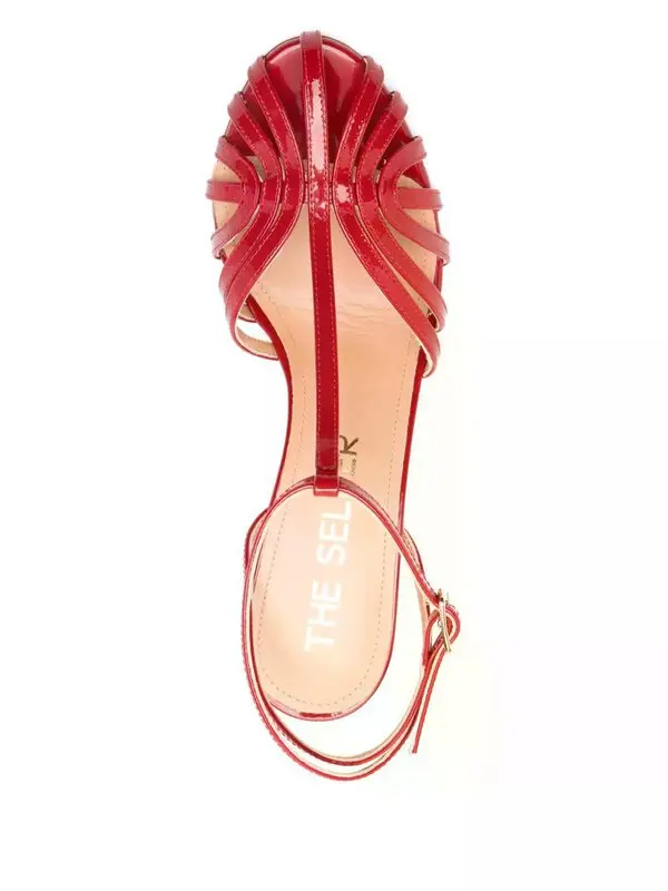 THE SELLER 80mm Leather Stiletto Sandals