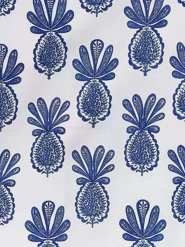 La DoubleJ Pineapple-print Tablemats - Blue
