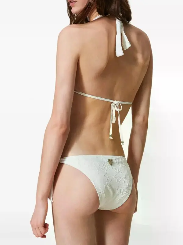 TWINSET Textured Tie-side Bikini Bottom
