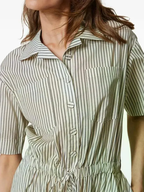 TWINSET Striped Short-sleeve Dress