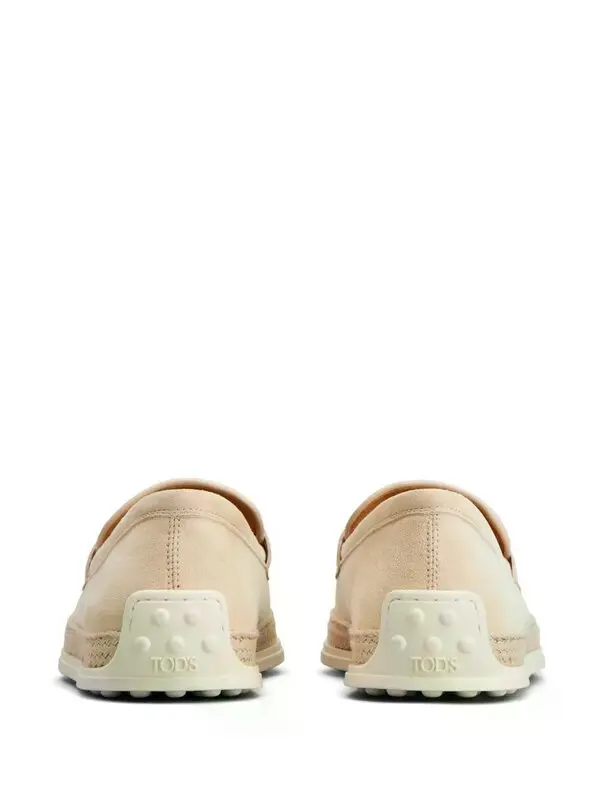 TOD'S Gomma Leather Loafers - Neutrals