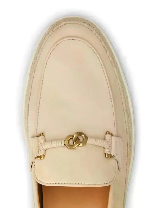 TOD'S Gomma Leather Loafers - Neutrals