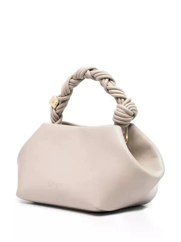 GANNI Twisted Handle Shoulder Bag - Grey