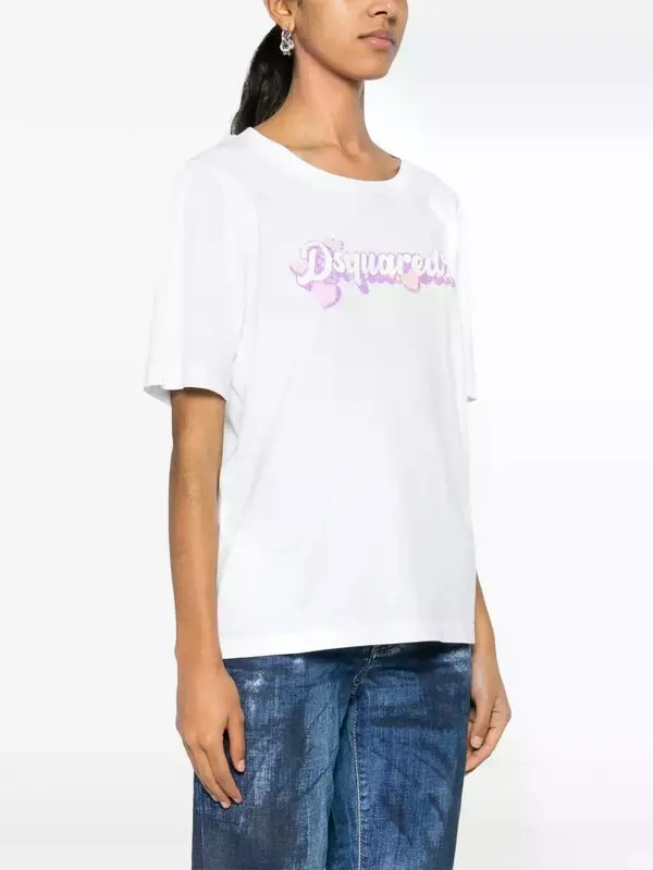 Dsquared2 Logo-print Cotton T-shirt - White