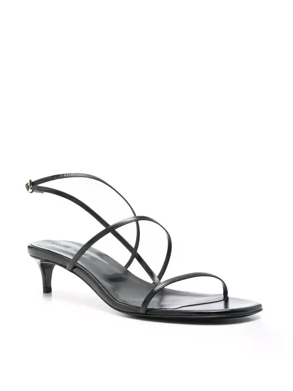 Khaite 35mm Loop Sandals - Black