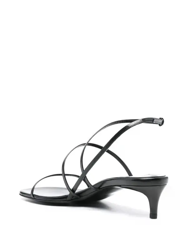 Khaite 35mm Loop Sandals - Black
