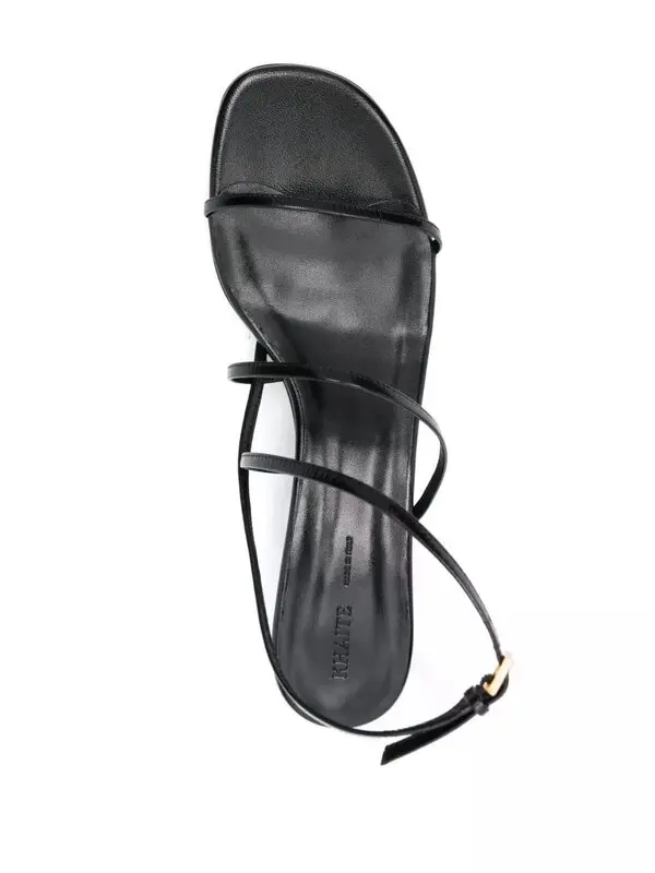 Khaite 35mm Loop Sandals - Black