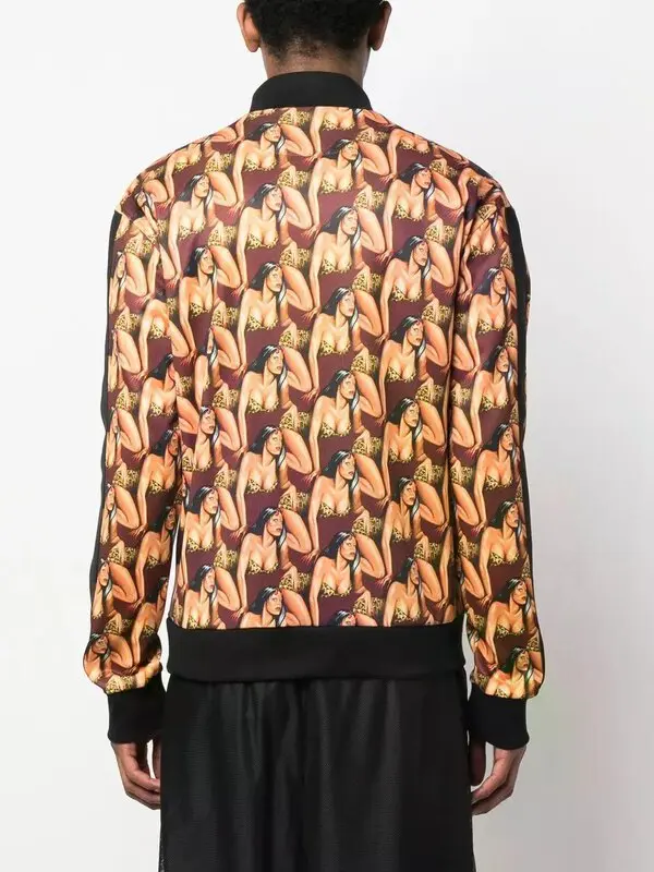 Roberto Cavalli Graphic-print Zip-through Sweatshirt