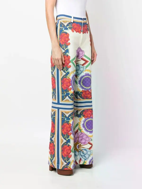 La DoubleJ Liberty Print Flared Jeans