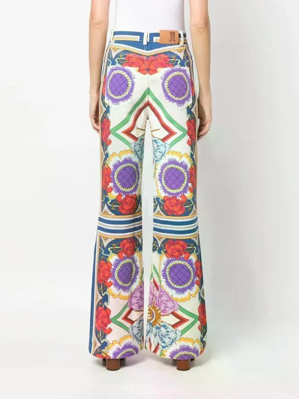 La DoubleJ Liberty Print Flared Jeans