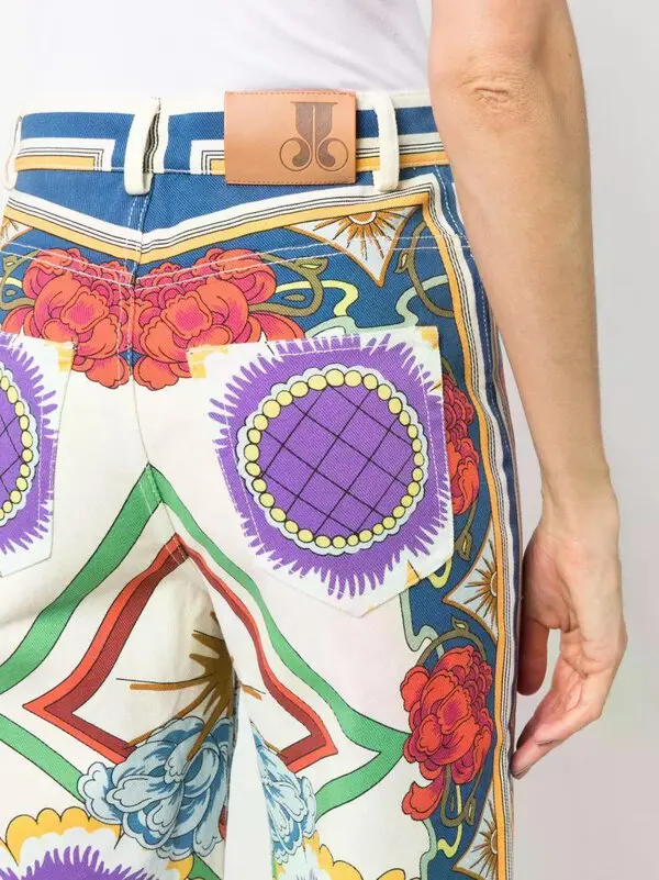 La DoubleJ Liberty Print Flared Jeans