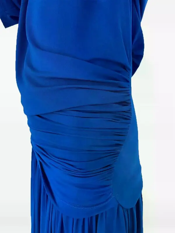 FERRAGAMO Gathered-waist Maxi Dress