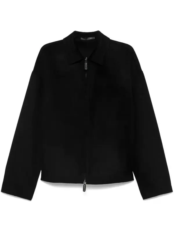 Giorgio Armani Zip-up Cashmere-blend Jacket