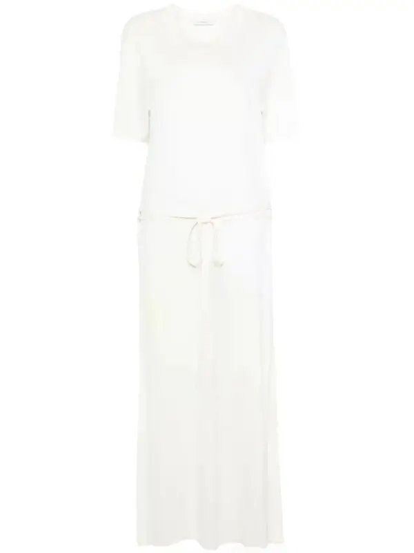 LEMAIRE Belted Maxi Dress - Neutrals