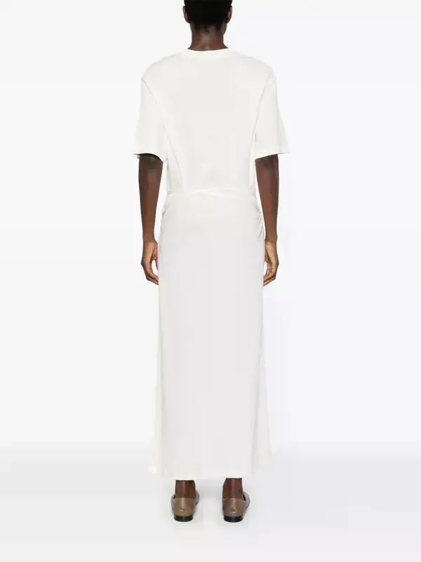 LEMAIRE Belted Maxi Dress - Neutrals