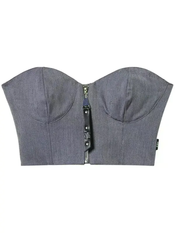 TWINSET Bustier-neck Cropped Top