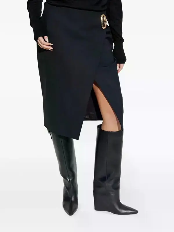 Casablanca Logo-plaque Wrap Skirt