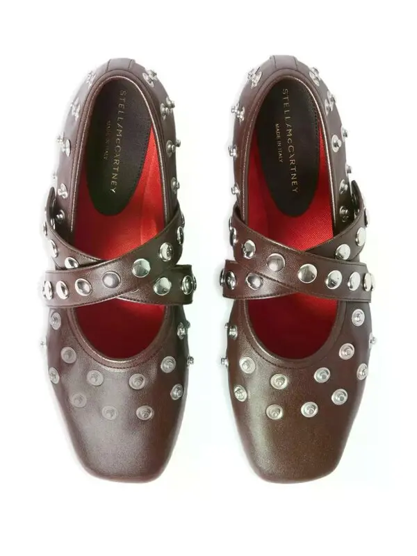 Stella McCartney Ryder Popper Ballet Flats - Brown