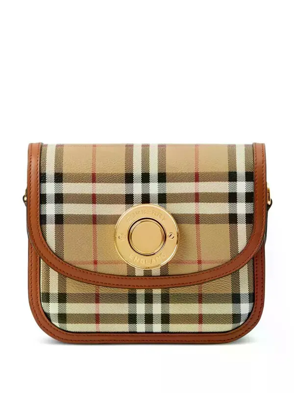 Burberry Check-pattern Crossbody Bag - Neutrals