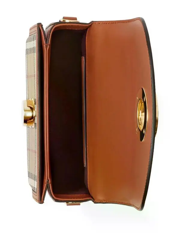 Burberry Check-pattern Crossbody Bag - Neutrals