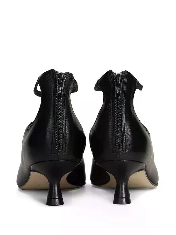 ANNA F. 50mm Leather Pumps - Black