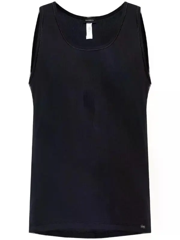 Hanro Cotton Tank Top - Black
