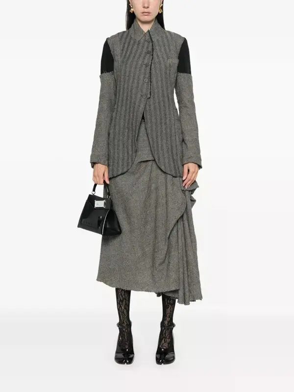 MARC LE BIHAN Patchwork Wool Blazer